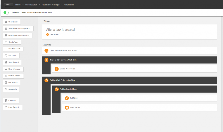 Cartegraph OMS Automations: Creating a Work Order from Preventative ...