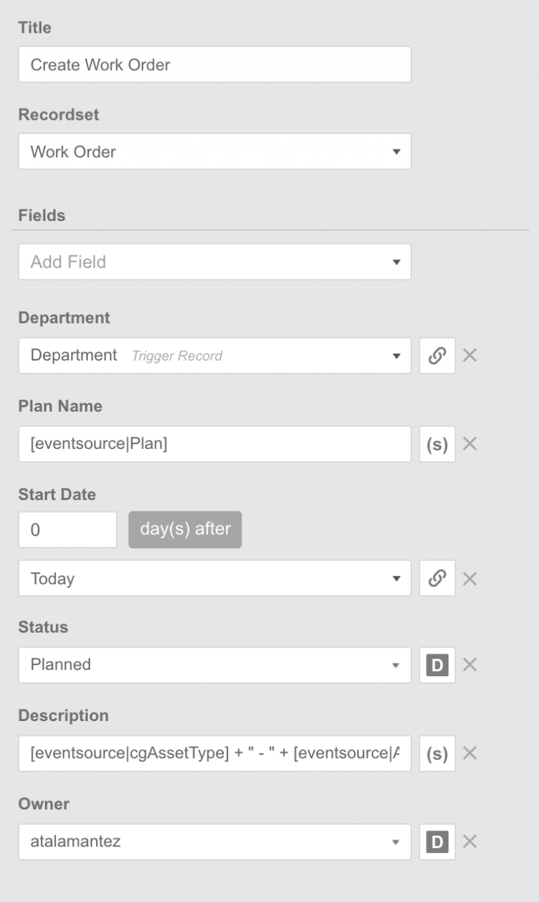 Cartegraph OMS Automations: Creating a Work Order from Preventative ...